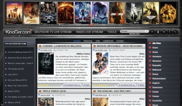 Die besten 17 KinoGer.to-Alternativen 2025: Kino per VPN